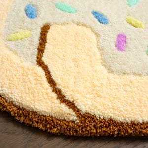 Handmade Swiss Roll Rug, With Rainbow Sprinkle, Tufted Rug, Home Decor ...