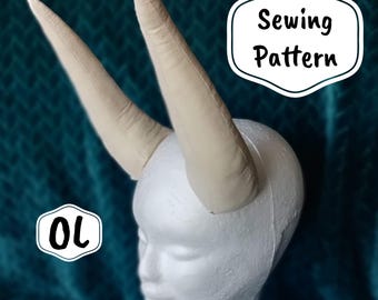 Horn Cosplay Sewing Pattern BG3 Tiefling malbolge Spires - Etsy