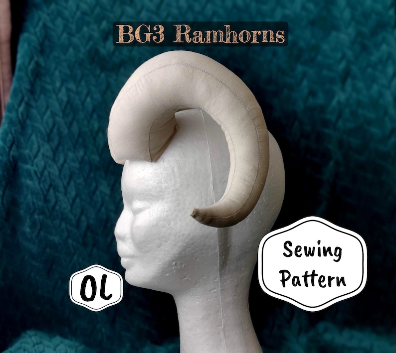 BG3 Tiefling Horns: Ramhorns Cosplay Sewing Pattern - Etsy