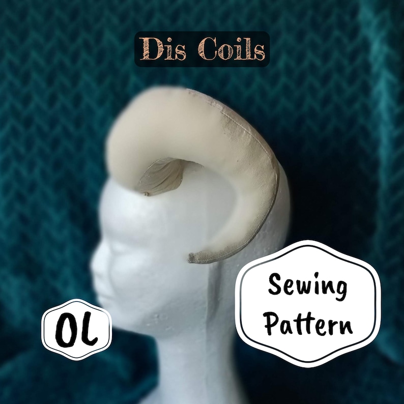 Horn Cosplay Sewing Pattern BG3 Tiefling "dis Coils" - Etsy