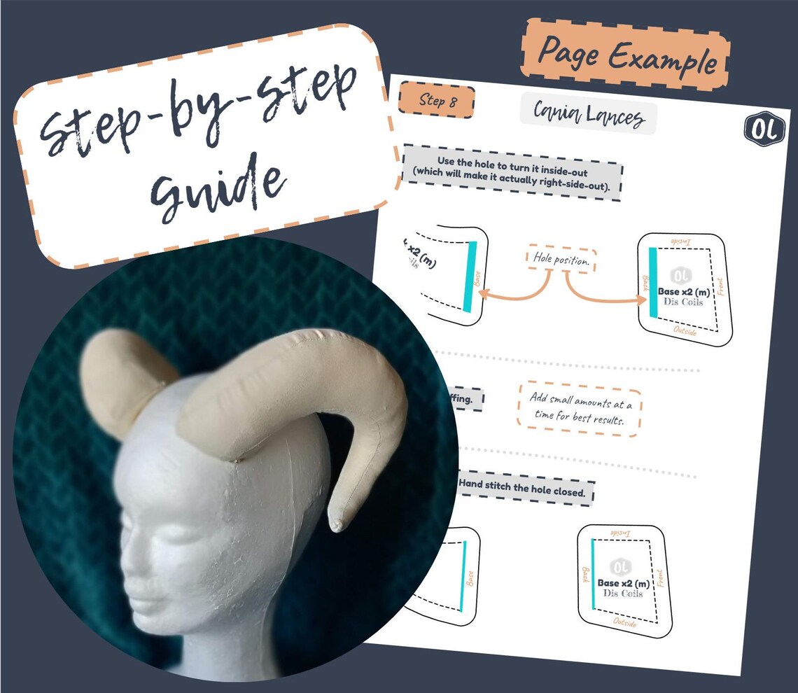 Horn Cosplay Sewing Pattern BG3 Tiefling "dis Coils" - Etsy