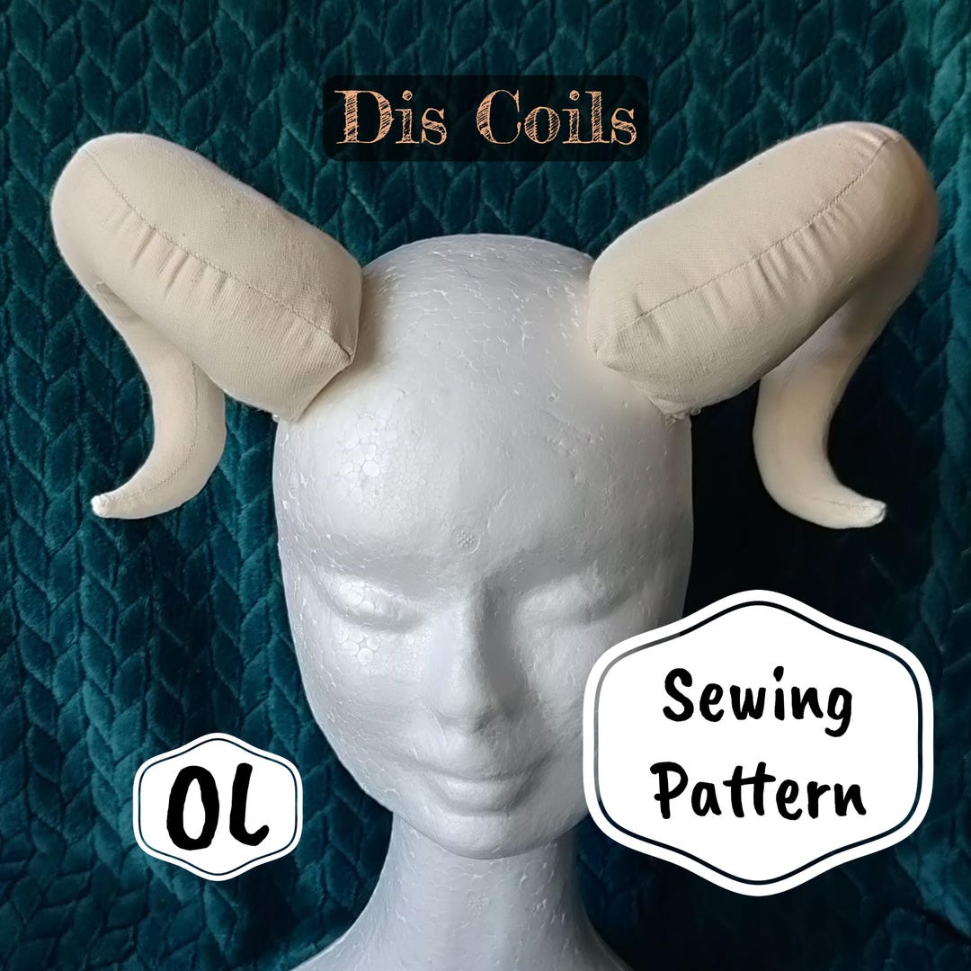 Horn Cosplay Sewing Pattern BG3 Tiefling "dis Coils" - Etsy