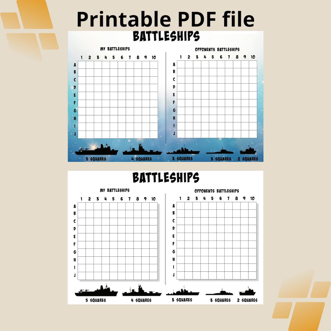 Printable Battleship Game | Battleship Game | Battleship Board Game ...