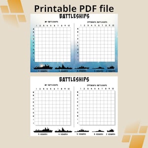 Printable Battleship Game | Battleship Game | Battleship Board Game ...