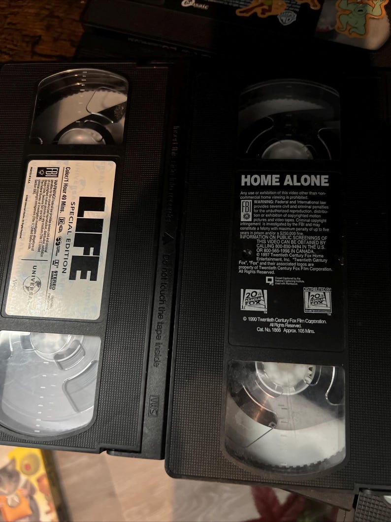 Vintage VHS Tapes Lot - Etsy