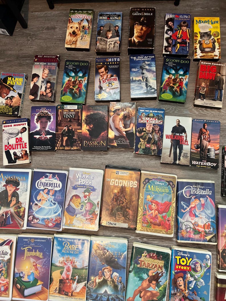 Vintage VHS Tapes Lot - Etsy