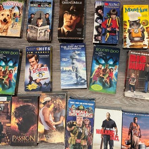 Vintage VHS Tapes Lot - Etsy