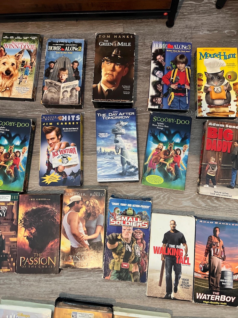 Vintage VHS Tapes Lot - Etsy