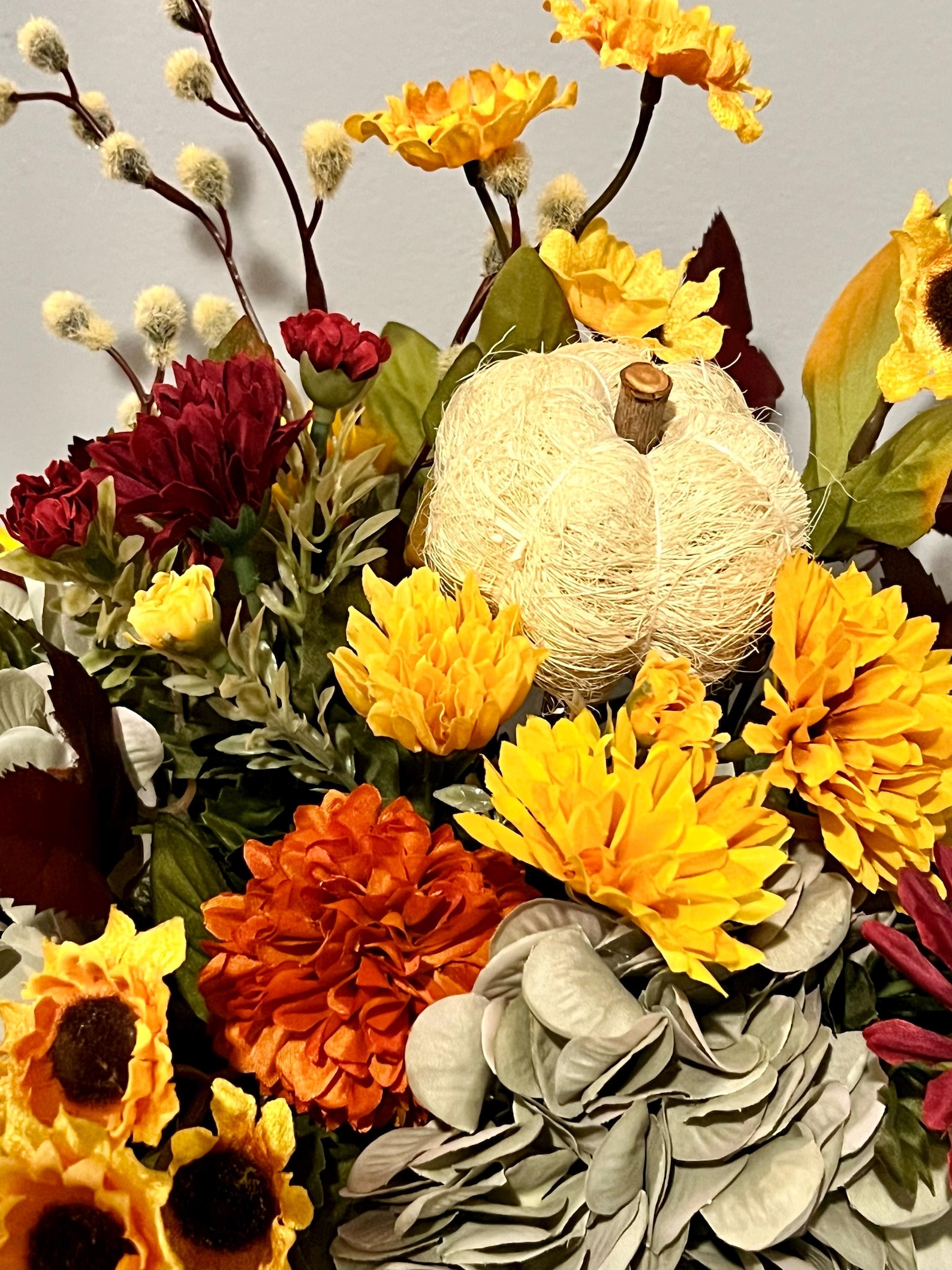 Designer Fall Faux Floral Arrangement - Etsy