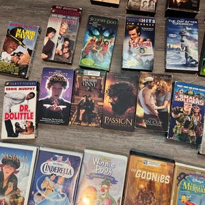 Vintage VHS Tapes Lot - Etsy