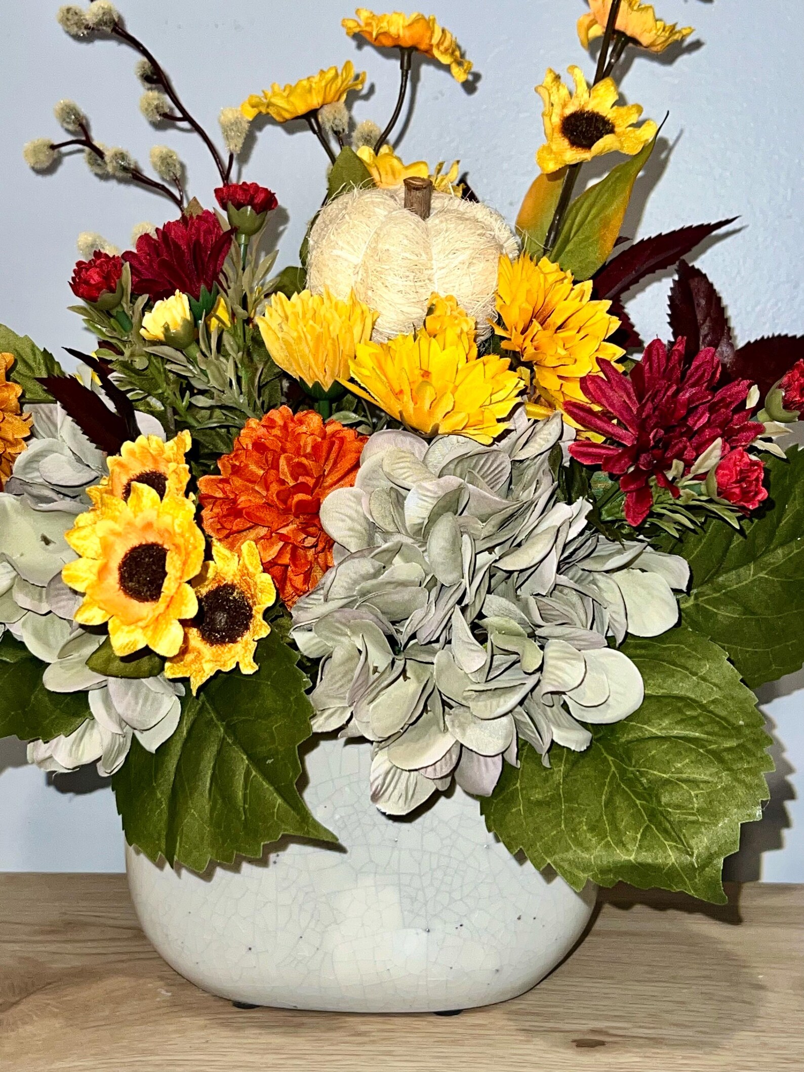 Designer Fall Faux Floral Arrangement - Etsy