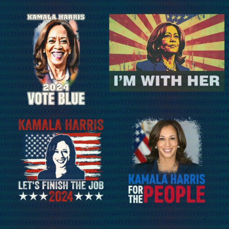 Kamala Harris 2024 Bundle, Kamala Png, Kamala Harris Digital Print ...