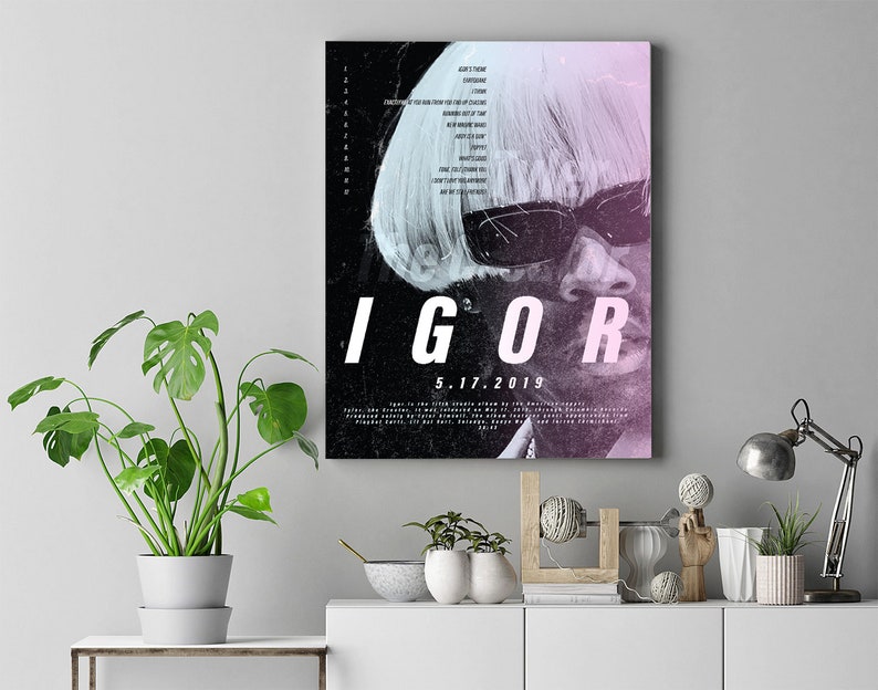 Tyler, the Creator Poster IGOR Poster IGOR Album Cover Poster Digital ...