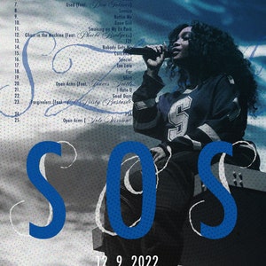 SZA Poster | SOS Poster | SOS Album Cover Poster | Digital Album Cover ...