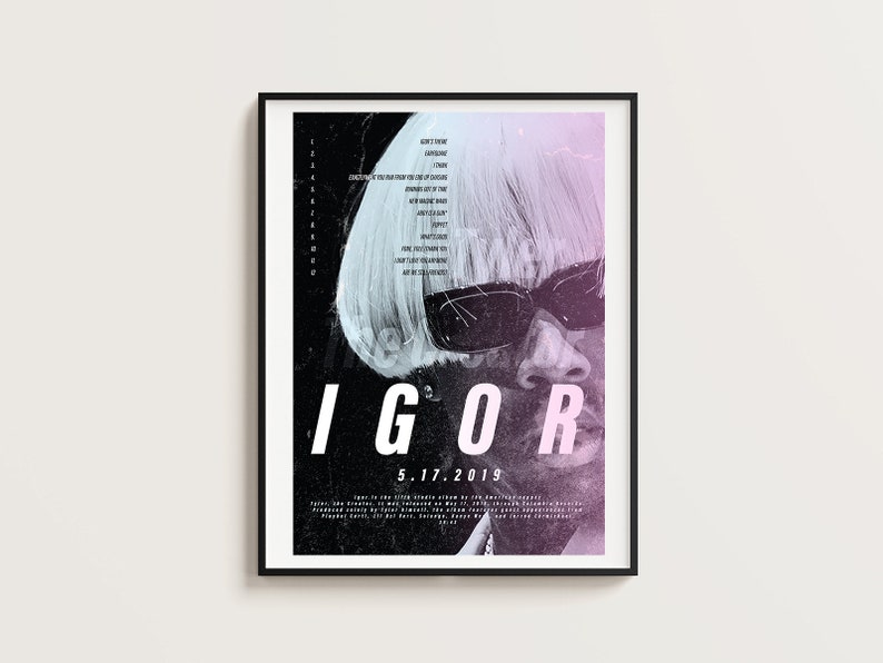 Tyler, the Creator Poster | IGOR Poster | IGOR Album Cover Poster ...