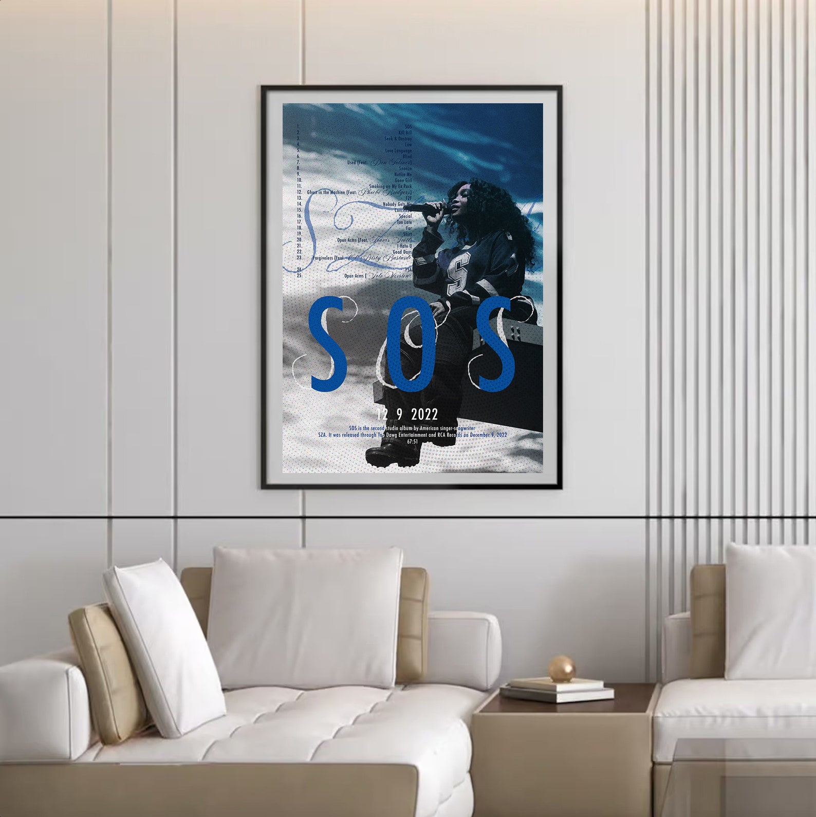 SZA Poster | SOS Poster | SOS Album Cover Poster | Digital Album Cover ...