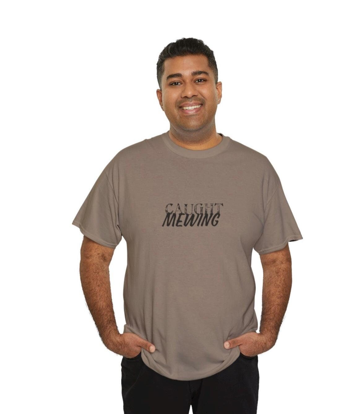 Caught Mewing Mewing Shirt Funny Meme Shirt Silly Mens Meme Tee - Etsy