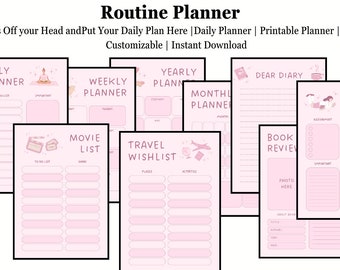 Daily Routine Planner - Etsy