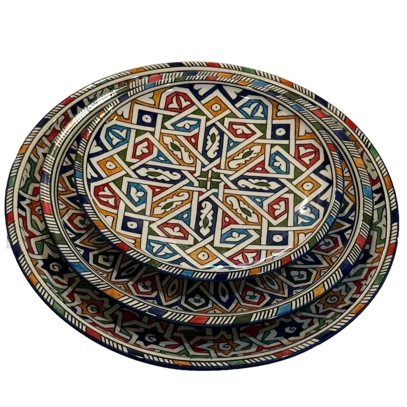 Moroccan Plate - Etsy UK