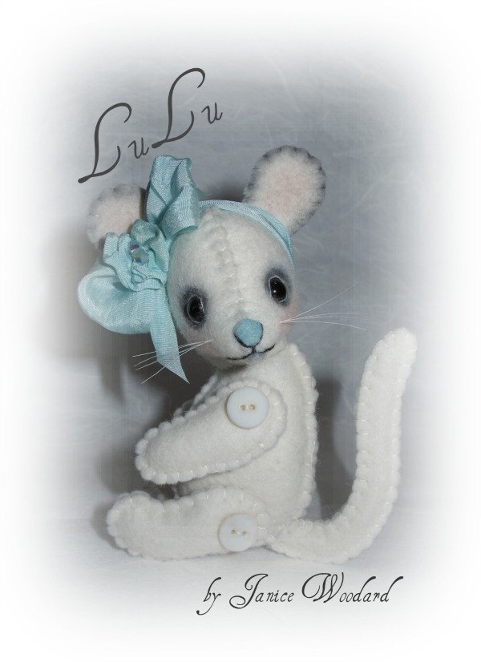 PDF E Pattern to Make 5" Wool Felt Mouse "lala" by Booh Bears - Perfect ...