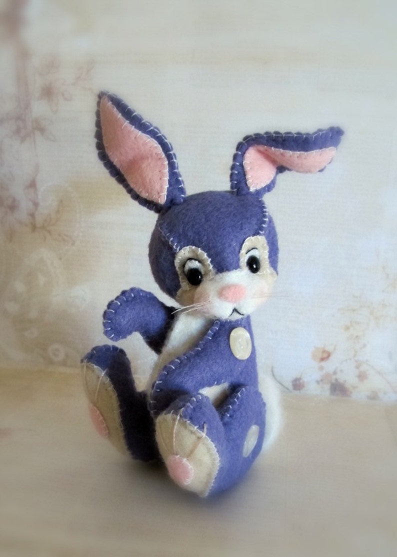 PDF Digital E-pattern to Make Sweet 4.75 Wool Felt Bunny - Etsy