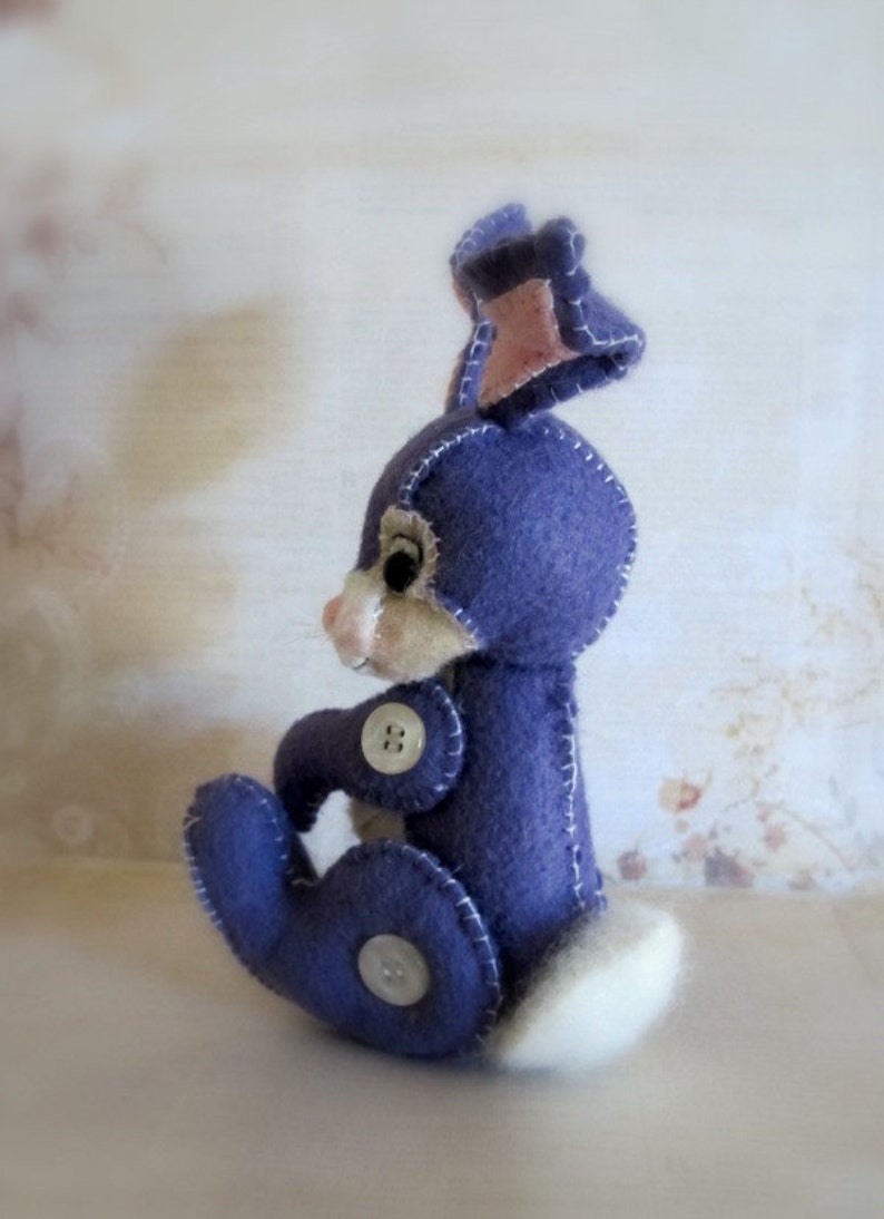 PDF Digital E-pattern to Make Sweet 4.75 Wool Felt Bunny - Etsy