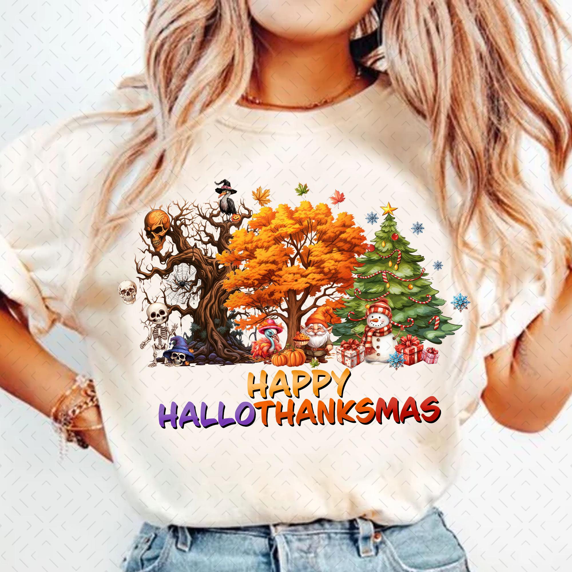 Happy Hallothanksmas PNG, Skeleton Halloween, Turkey Thanksgiving ...