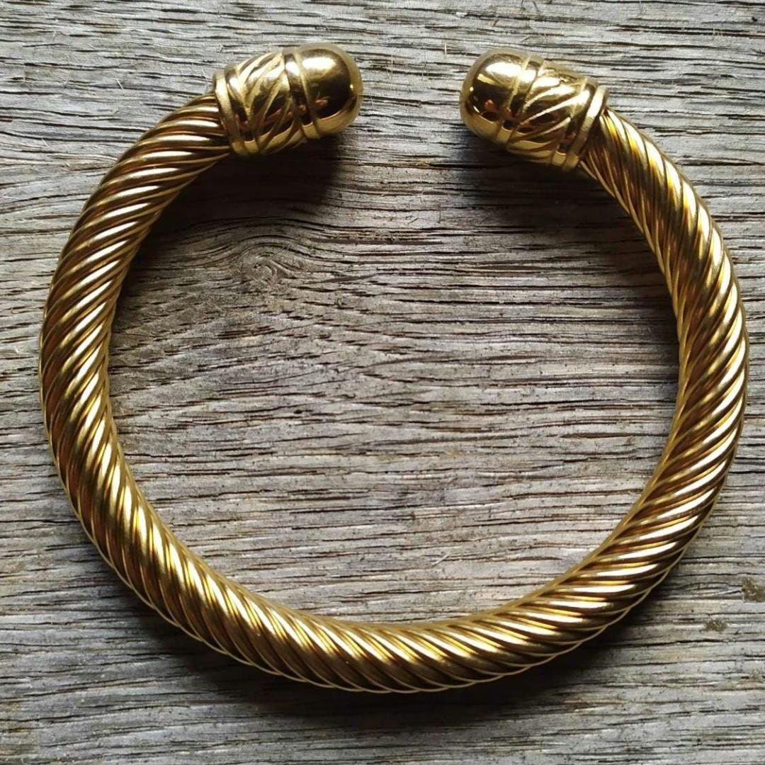 Viking Bangle Bracelet Solid Stainless Steel High End Metal Handmade - Etsy