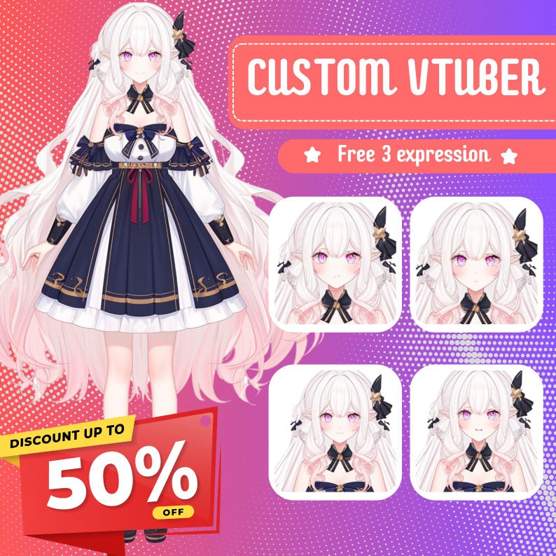Custom Vtuber Model for Commercial Use Vtuber Commission Vtuber Design ...