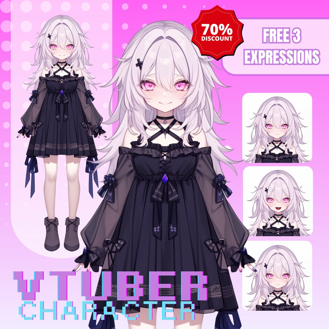 Custom Vtuber Live2d Model Commission virtual Youtuber Model Vtuber ...