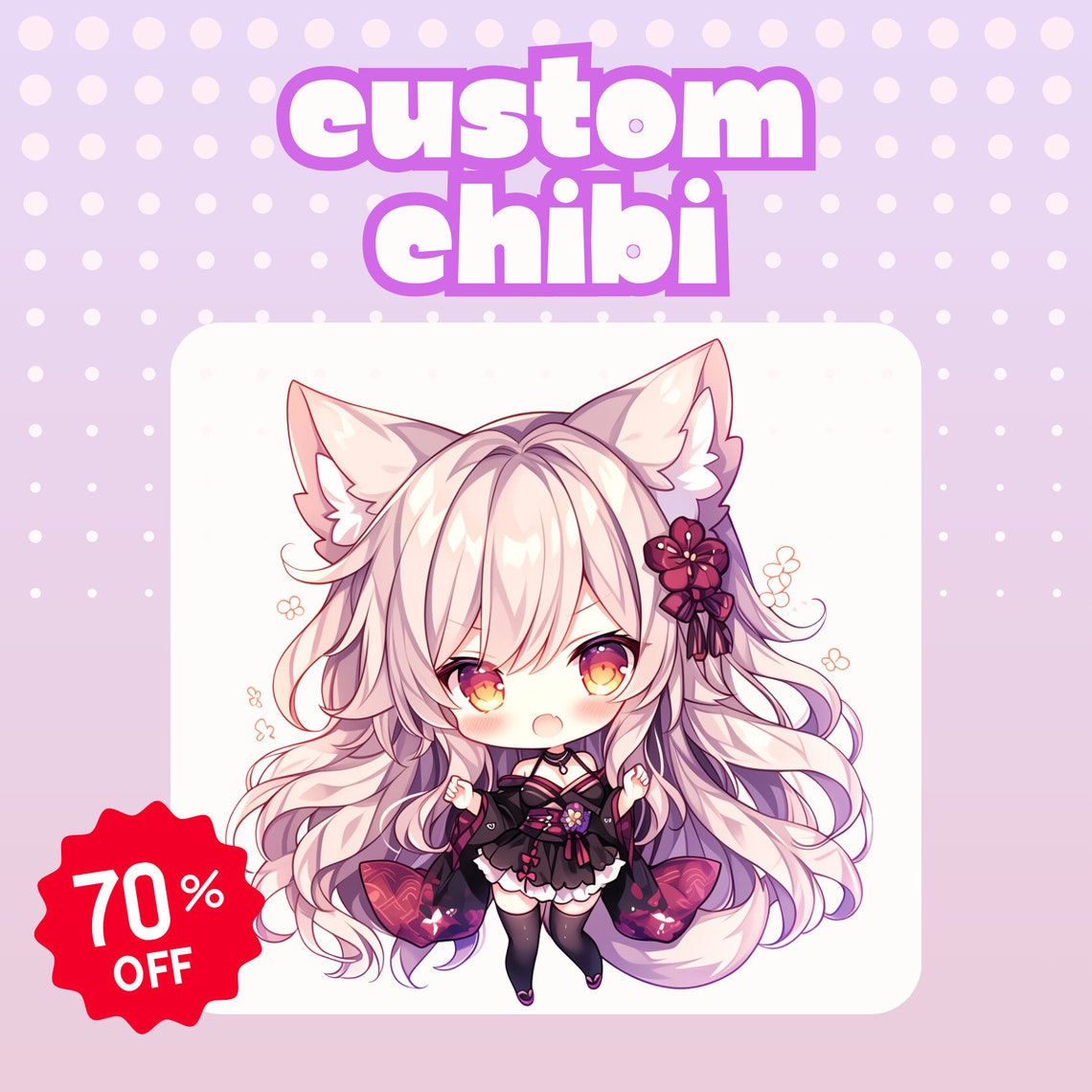 Custom Chibi Chibi Pfp Cute Chibi Commission Chibi Illustration Chibi ...