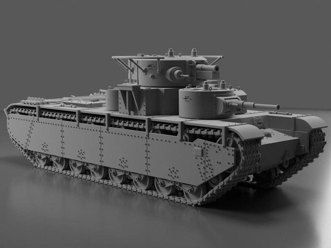T-35A Multi Turreted Tank Soviet Russia 28mm Chain of Command Wargaming ...