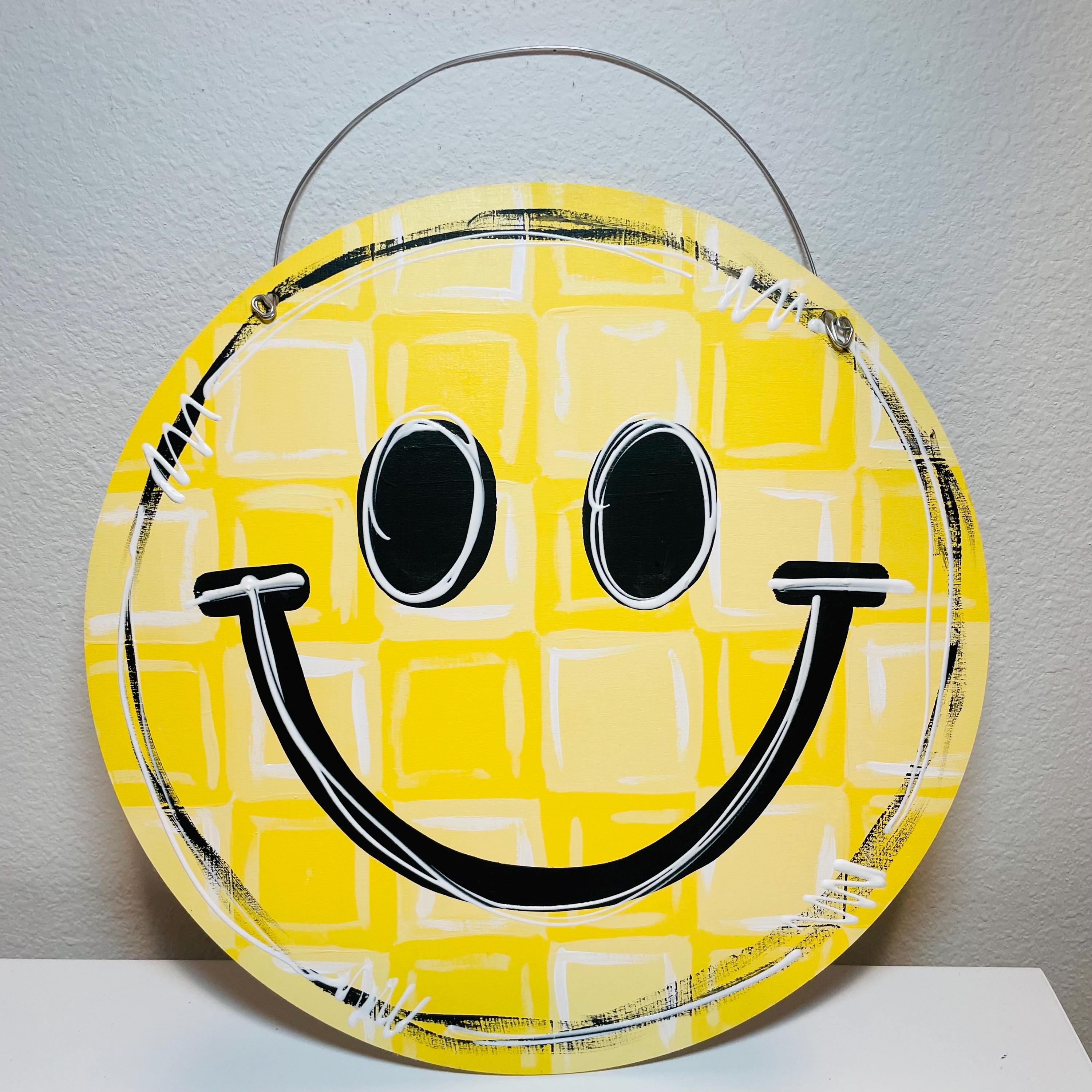 Checkered Smiley Face Door Hanger, Checkerboard Door Hanger, Classroom ...