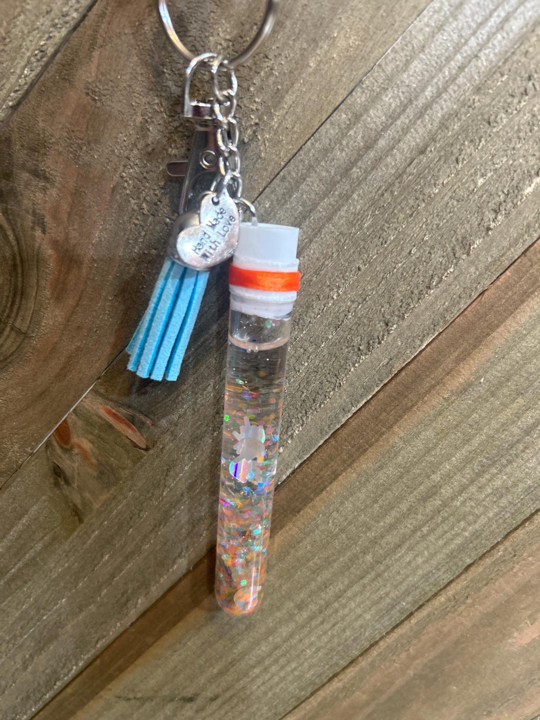Middle Finger Keychain, the Finger Keychain, Liquid Keychain, Glitter ...