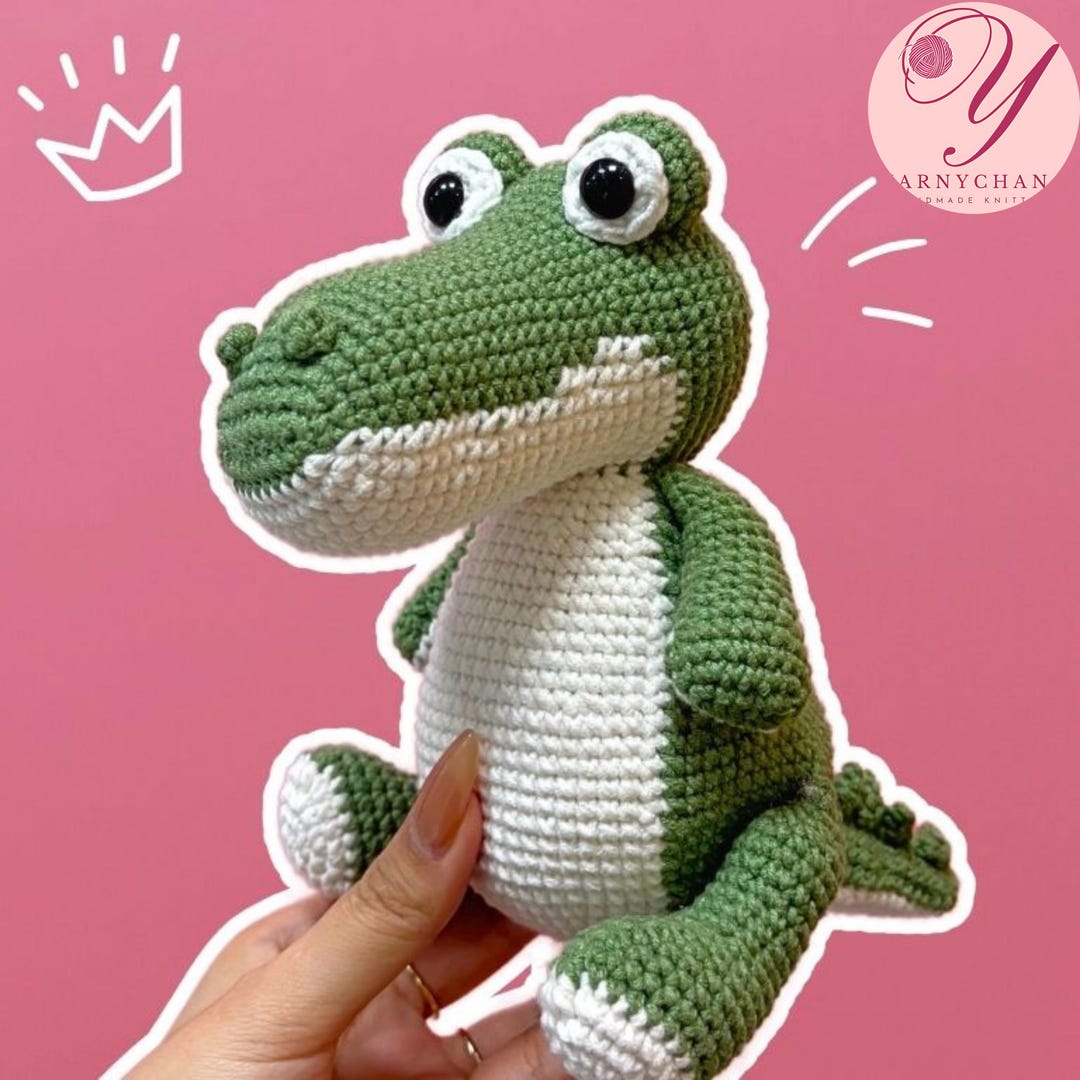 No Sew Huggy Gator Crochet Pattern, Crocodile Amigurumi Pattern, DIY ...
