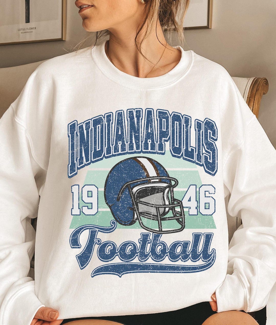 Indianapolis Football Vintage Style Shirt, Indianapolis Sweatshirt ...