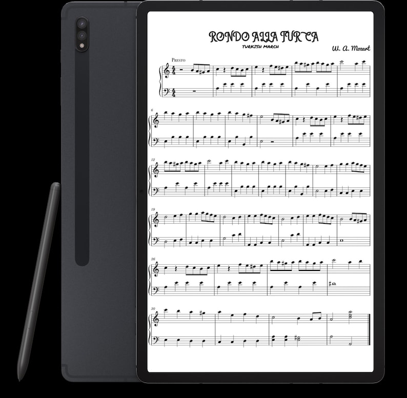 Rondo Alla Turca Piano Sheet Music - Easy & Advanced Versions PDF, MP3 ...