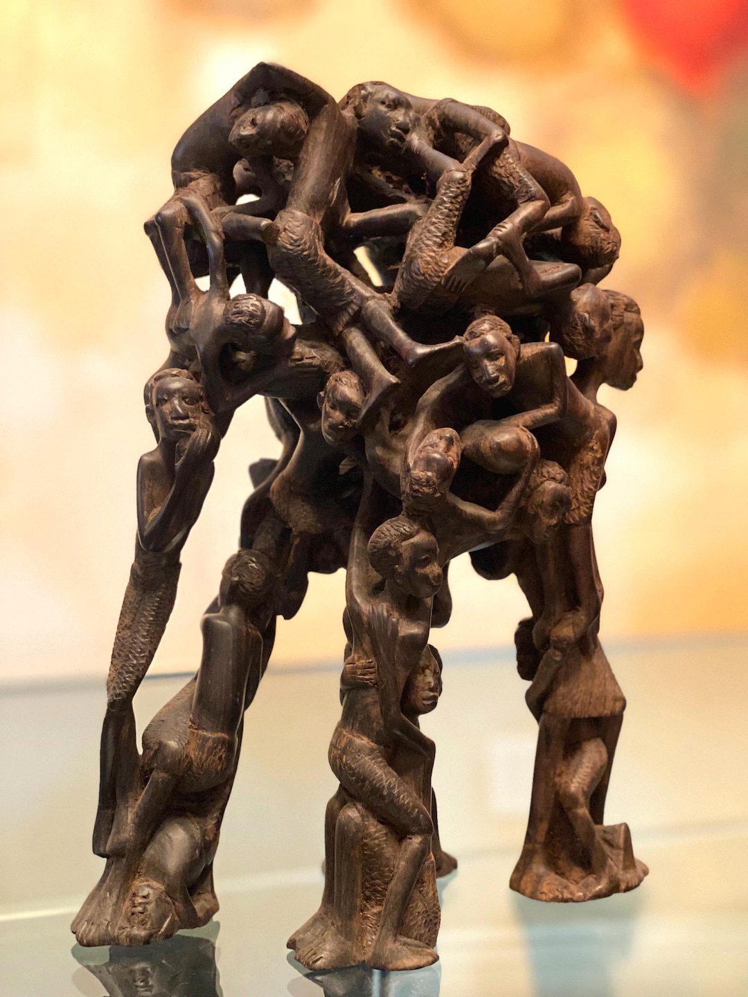 Ujamaa Elephant Tree of Life Sculpture From Tanzania by J. Wame - Etsy
