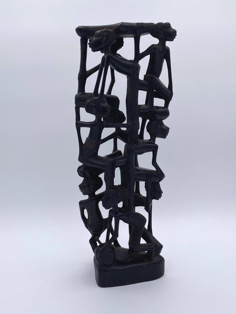 Makonde Ebony Tree of Life Sculpture From Tanzania - Etsy