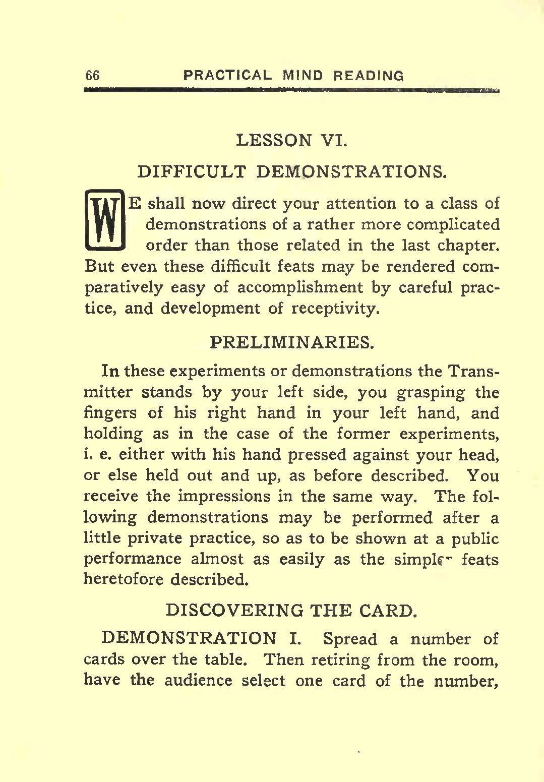 Practical Mind Reading | William Walker Atkinson 1907 Edition ...