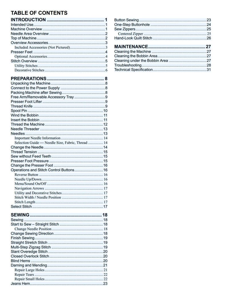 Singer HD6600C & HD6605C Instruction Manual | Heavy Duty Computerized ...