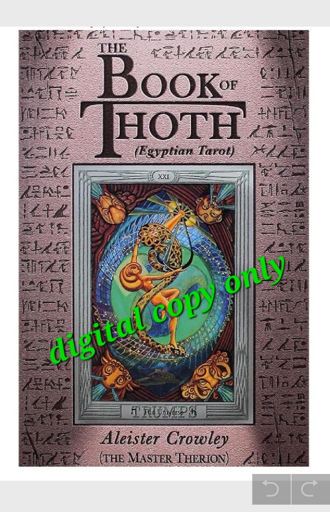The Book of Thoth | Egyptian Tarot Guide | Occult Wisdom | Divination Esoteric Knowledge | Tarot ...