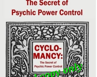 Cyclomancy: the Secret of Psychic Power Control - Etsy