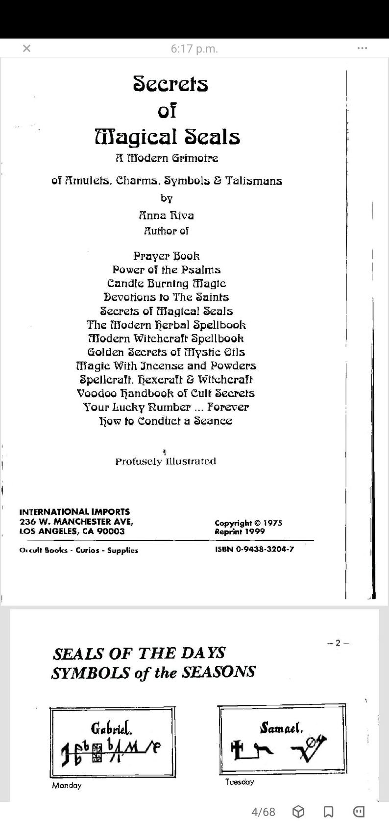 Secrets of Magical Seals by Anna Riva: Occult Magic Guide (PDF) - Etsy