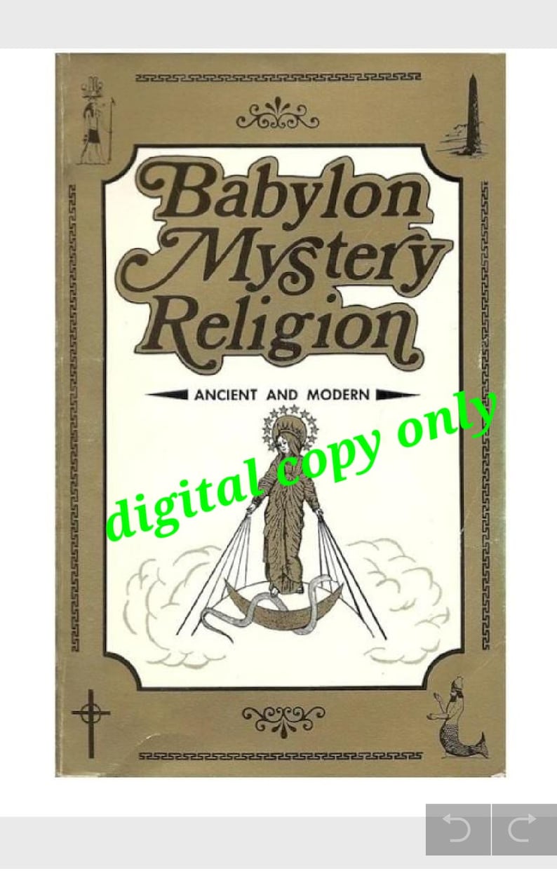 Babylon Mystery Religion Book by Ralph Woodrow (PDF) - Etsy