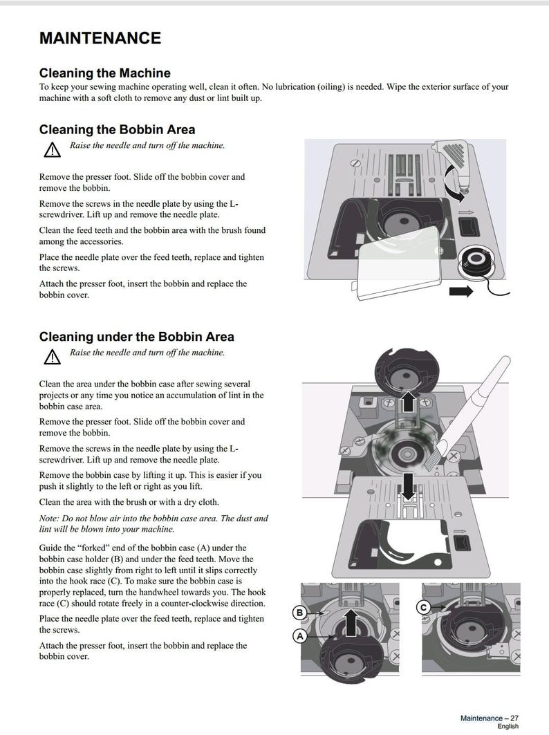 Singer HD6600C & HD6605C Instruction Manual | Heavy Duty Computerized ...