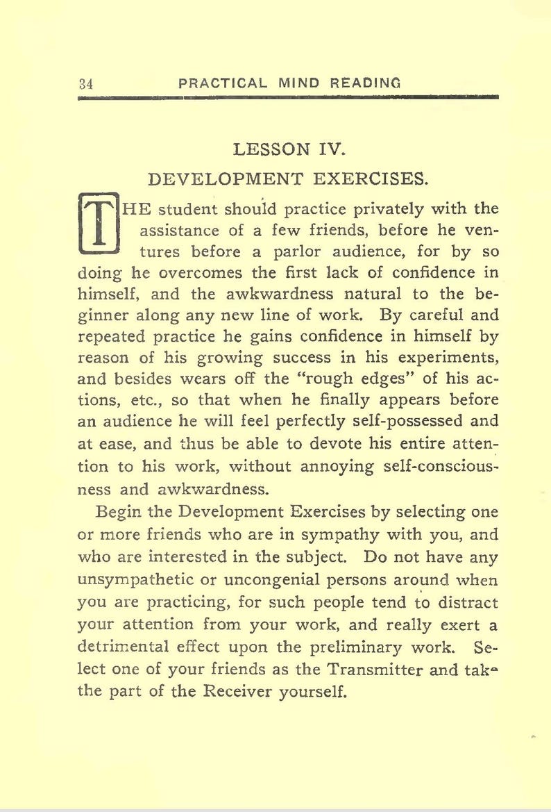 Practical Mind Reading | William Walker Atkinson 1907 Edition ...