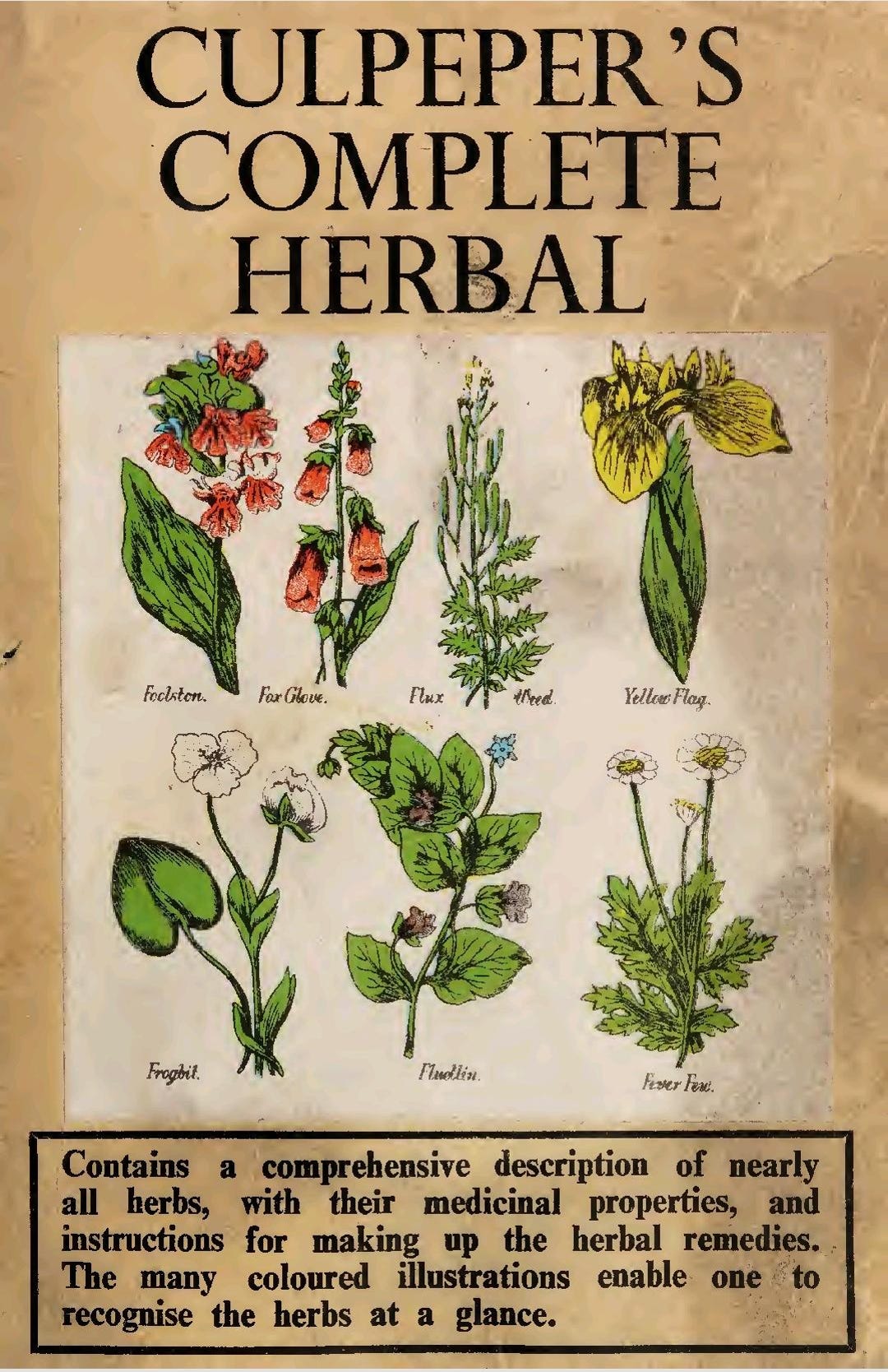 Culpeper's Complete Herbal. by Nicholas Culpeper, 1950. digital Copy ...