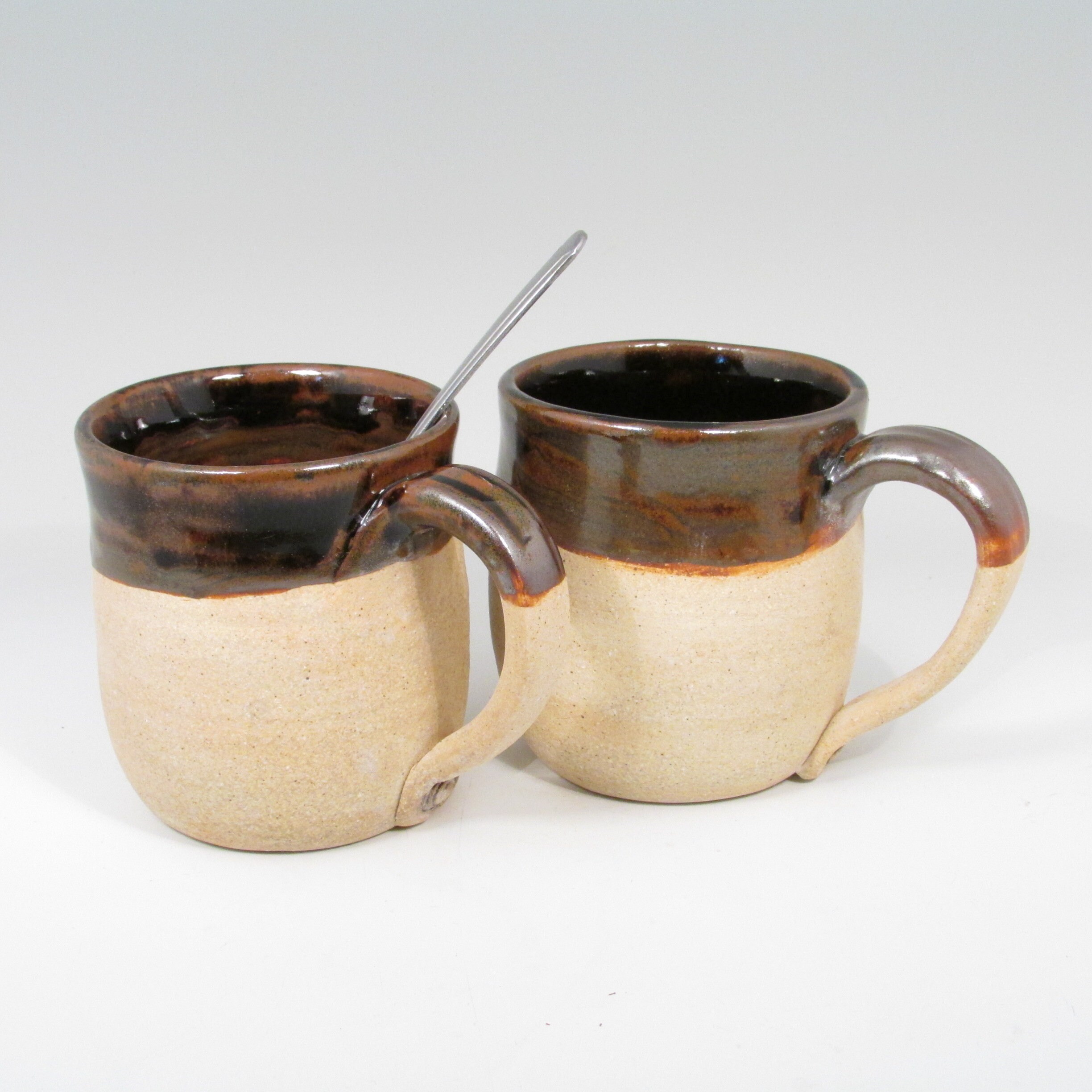 Ceramic Mug Set, Anniversary Set, Hand Crafted Mug Set, Wheel Thrown ...