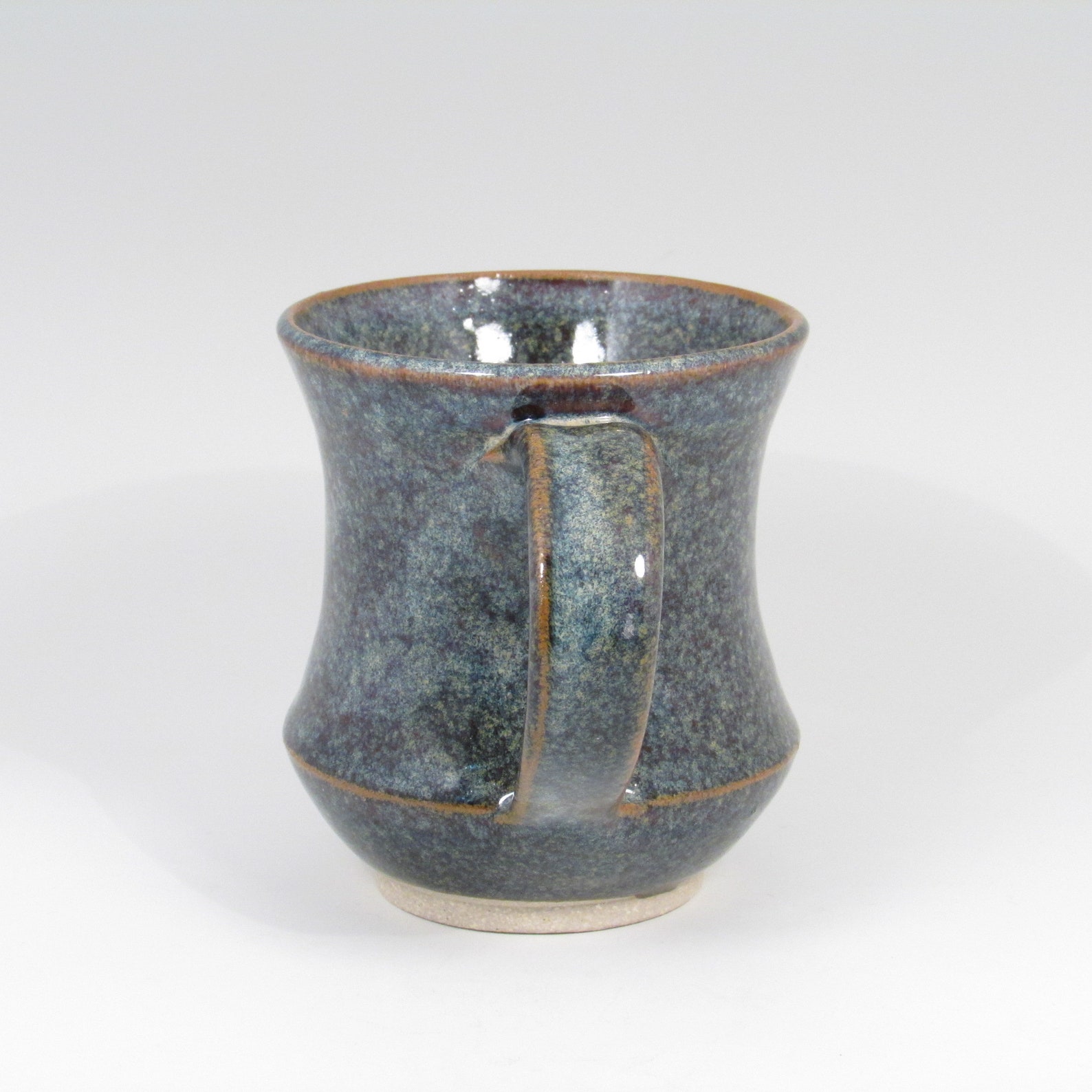 Small Coffee Mug Hand Crafted Mug Speckled Blue Mug - Etsy